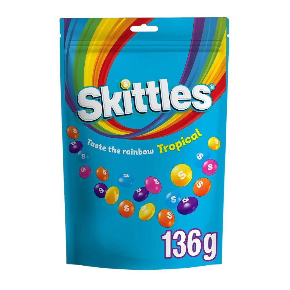 Skittles Tropical 136g – HypeSnacks