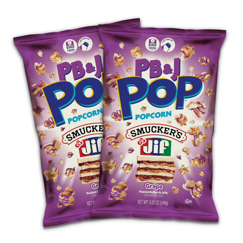 PB & J Pop - Peanut Butter & Grape Popcorn 149g – HypeSnacks